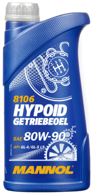 Převodový olej MANNOL Hypoid Getriebeoel 8106 80W-90, 1L - Dufy